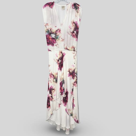 Haute Hippie | Dresses | Haute Hippie Floral Silk Maxi Dress | Poshmark